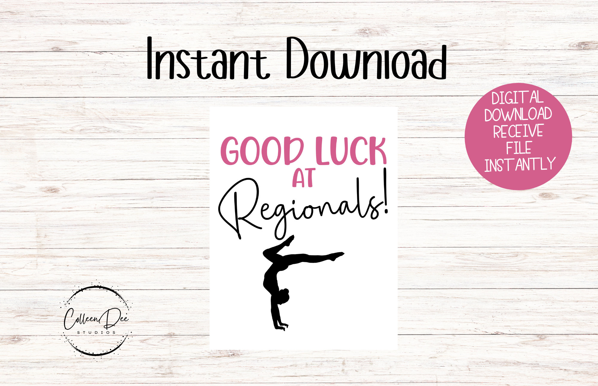 GYMNASTICS Good Luck at Regionals Printable Tag Team Good Luck Tag ...