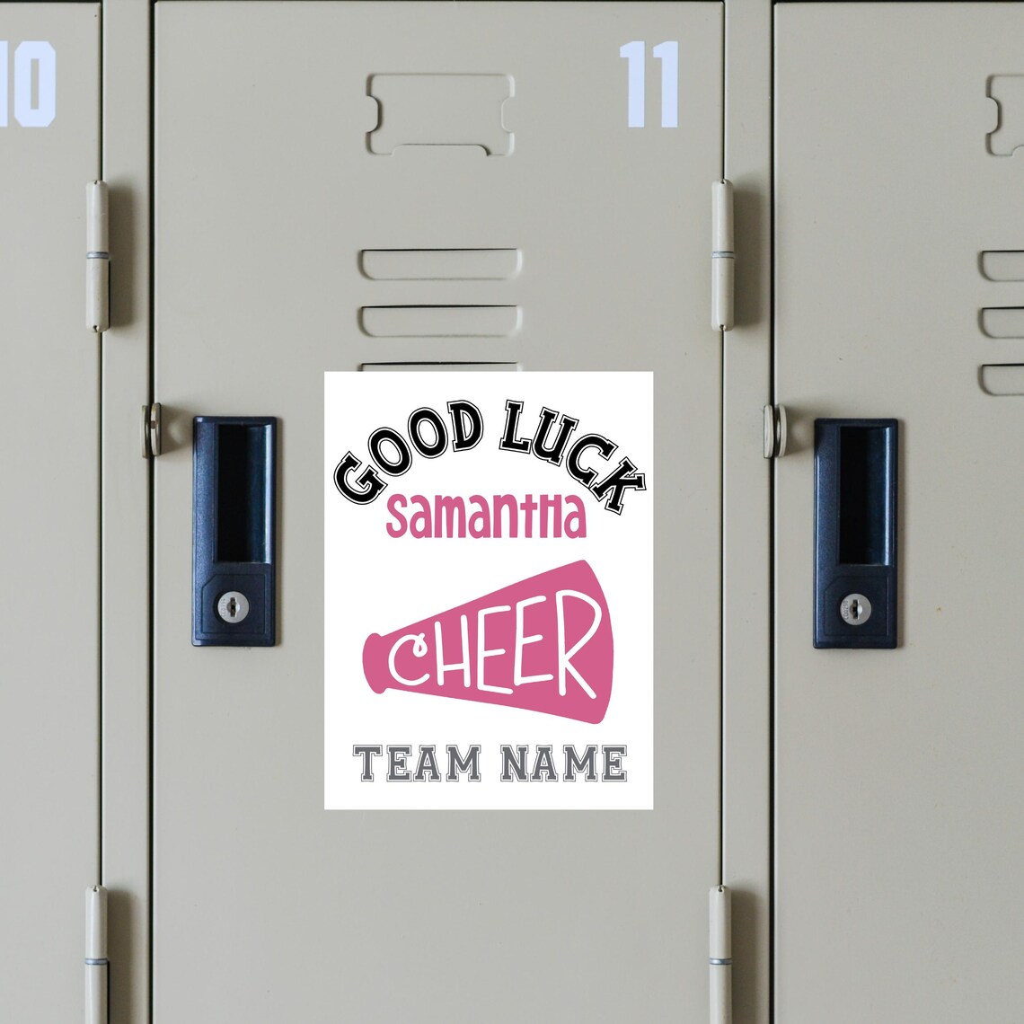 Editable Poms Cheer Good Luck Printable Sign | Cheer Team Good Luck ...