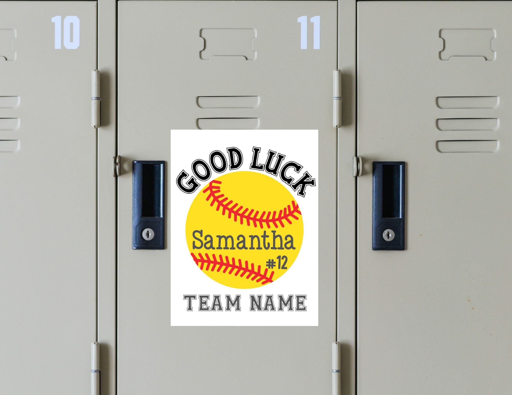 Editable Softball Good Luck Printable Sign Softball Team - Etsy