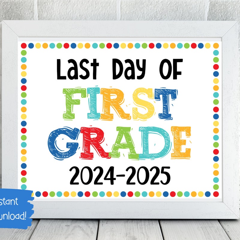 Last Day of 1st Grade - Etsy