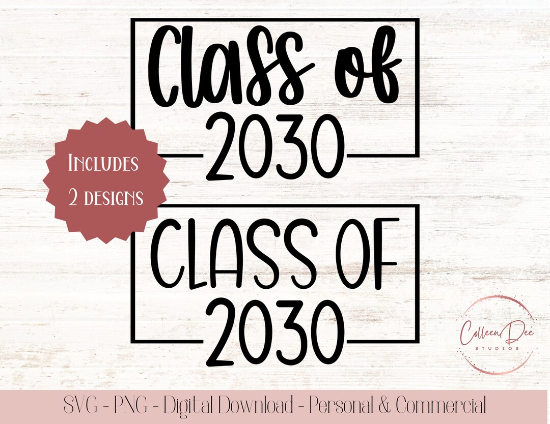 CLASS of 2030 School Shirt Class of 2030 Shirt Sublimation DTF Png Svg ...