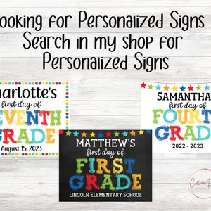 FIRST and LAST Day of FRESHMAN Year Sign Set 1st Day of 9th Grade ...