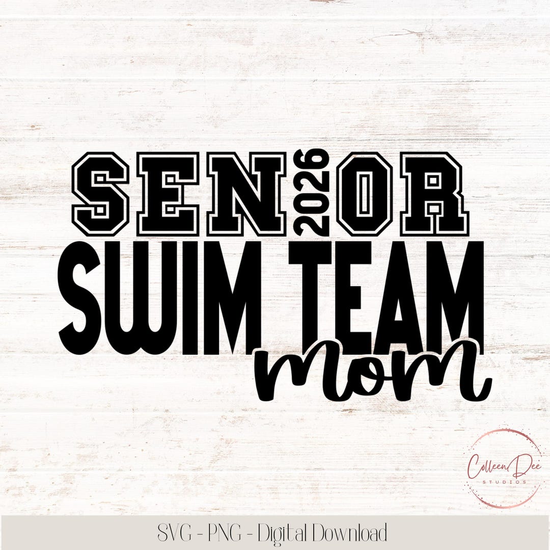 Senior Swim Team Mom 2026 | Swim Team Mom Life | Senior 2026 Mom | Cut ...