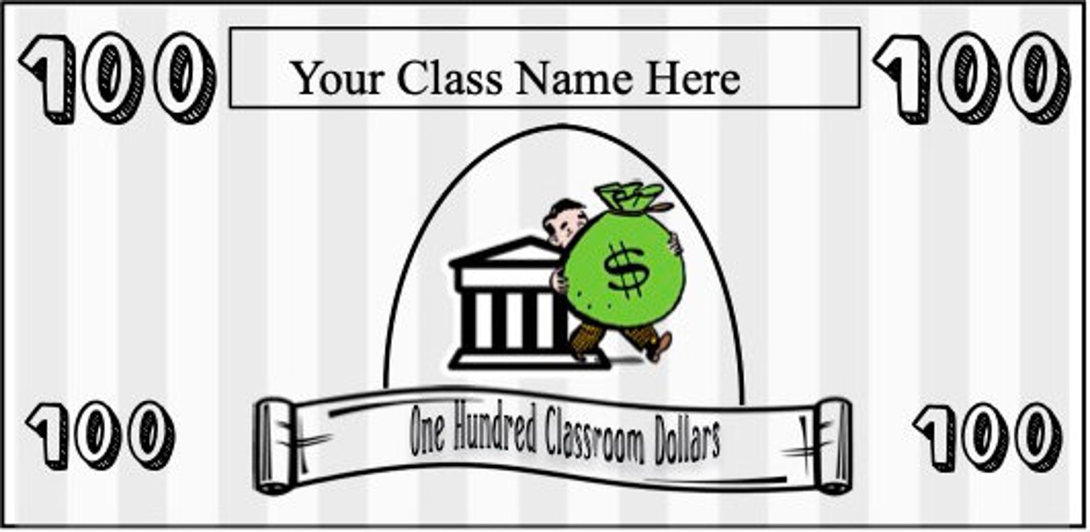 Editable Classroom or Play Money - Etsy