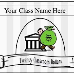 Editable Classroom or Play Money - Etsy