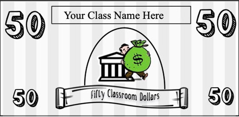 Editable Classroom or Play Money - Etsy