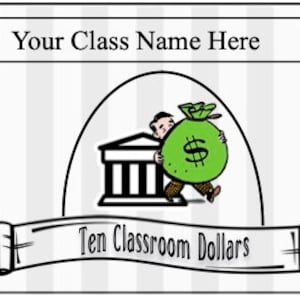 Editable Classroom or Play Money - Etsy