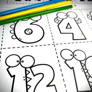 Multiplication Flash Cards (baby Monster Theme) - Etsy