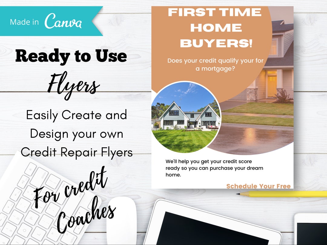 9 Canva Flyer Template, Flyer Template for Credit Coaches, Done for You ...