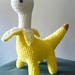 Handmade Crochet Bananasaurus Plushie: Unique Dinosaur Gift, Large ...