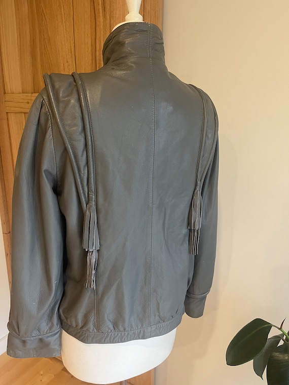 Butter soft Spanish leather jacket with tassels - Gem