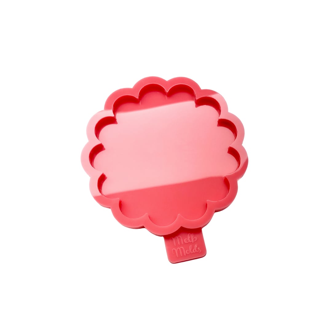 Scalloped Round Coaster Silicone Mold Ø 10cm / 4 " - Depth 6cm / 0.24 ...