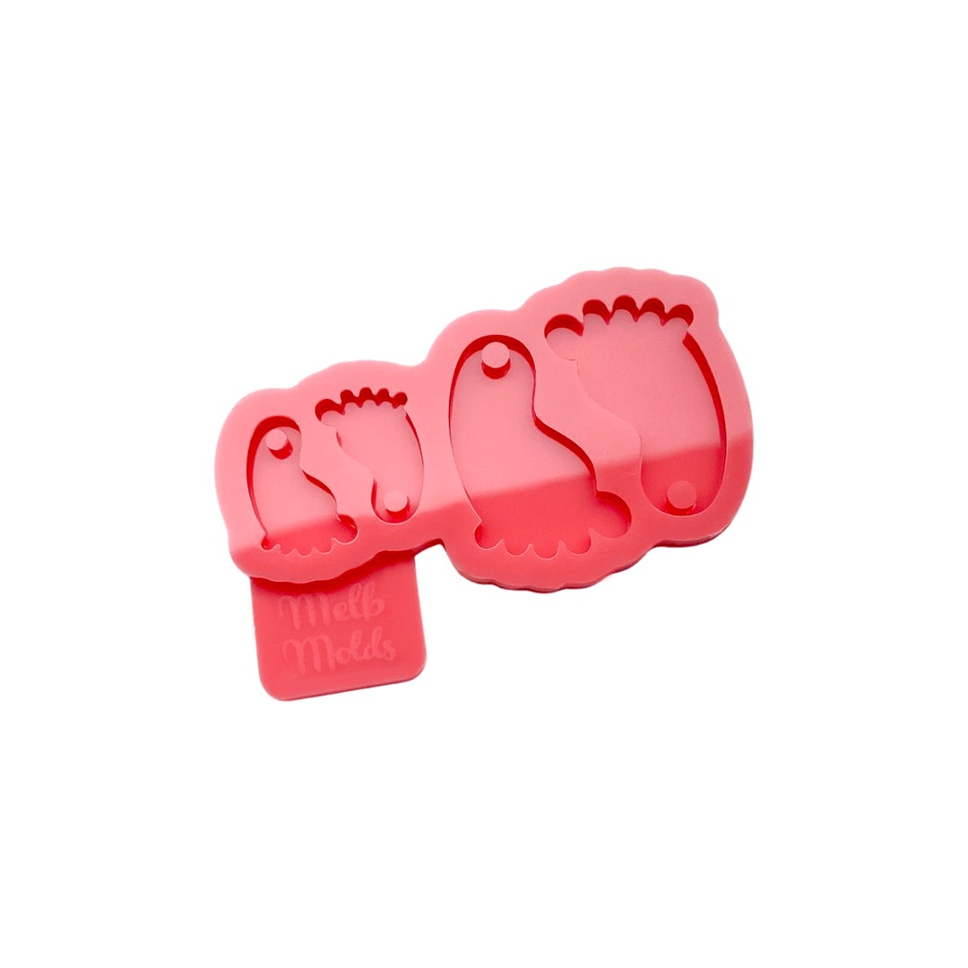 Baby Foot Silicone Mold Footprint Earring Resin Silicone - Etsy