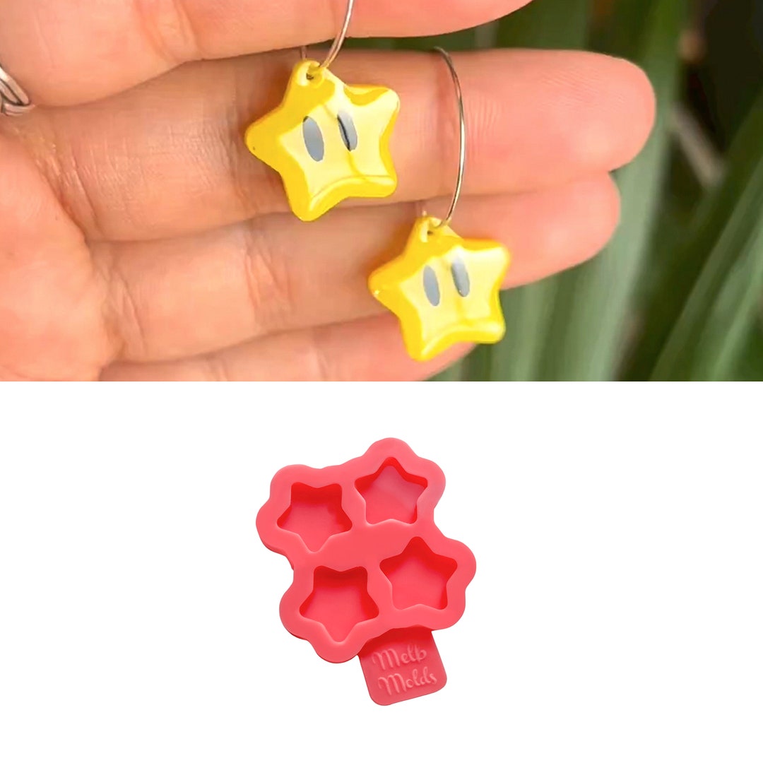 Mini Star Epoxy Resin Silicone Mold: Create Keychains, Stud & Pair ...