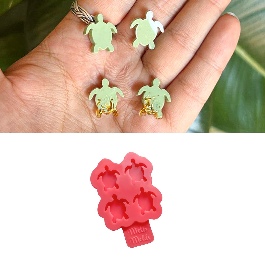 Mini Sea Turtle Epoxy Resin Silicone Mold: Create Keychains, Stud ...