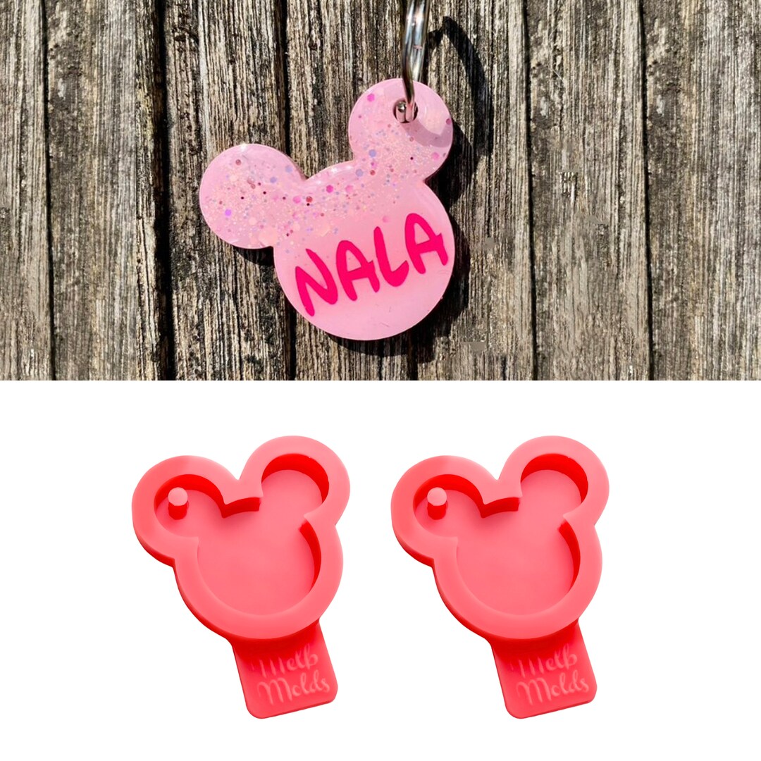 Mickey Mouse Epoxy Resin Silicone Molds - 2pcs - Create Keychains, Pet ...