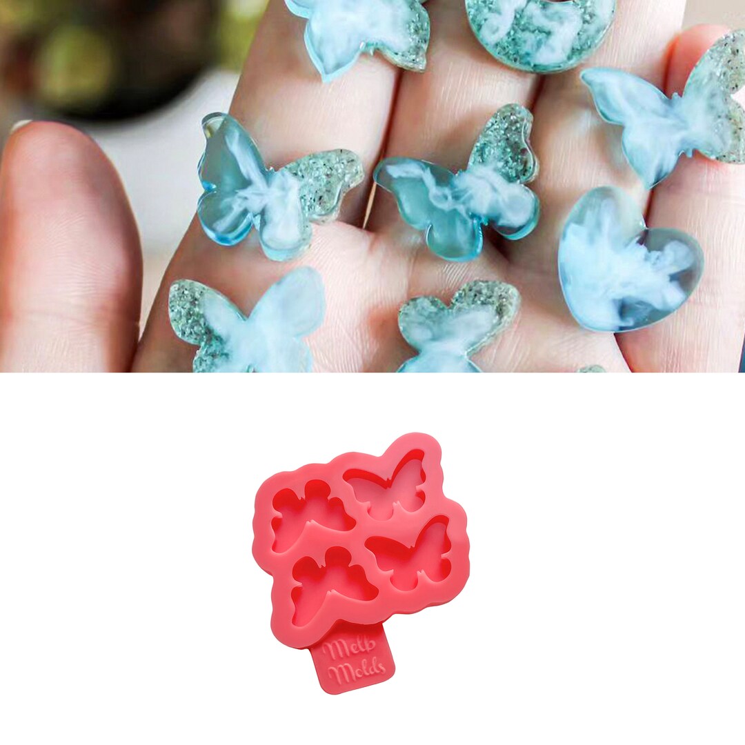 Mini Butterfly (01) Epoxy Resin Silicone Mold: Create Keychains, Stud ...
