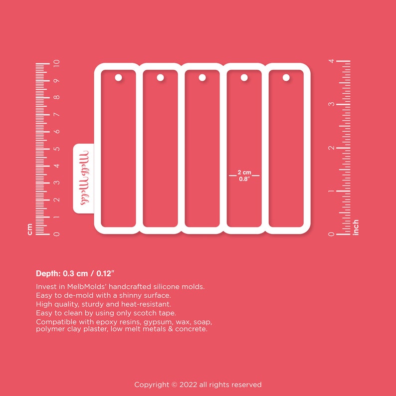 Credit Card Puller Mold | Keychain Card Extractor Silicone Resin Mold ...
