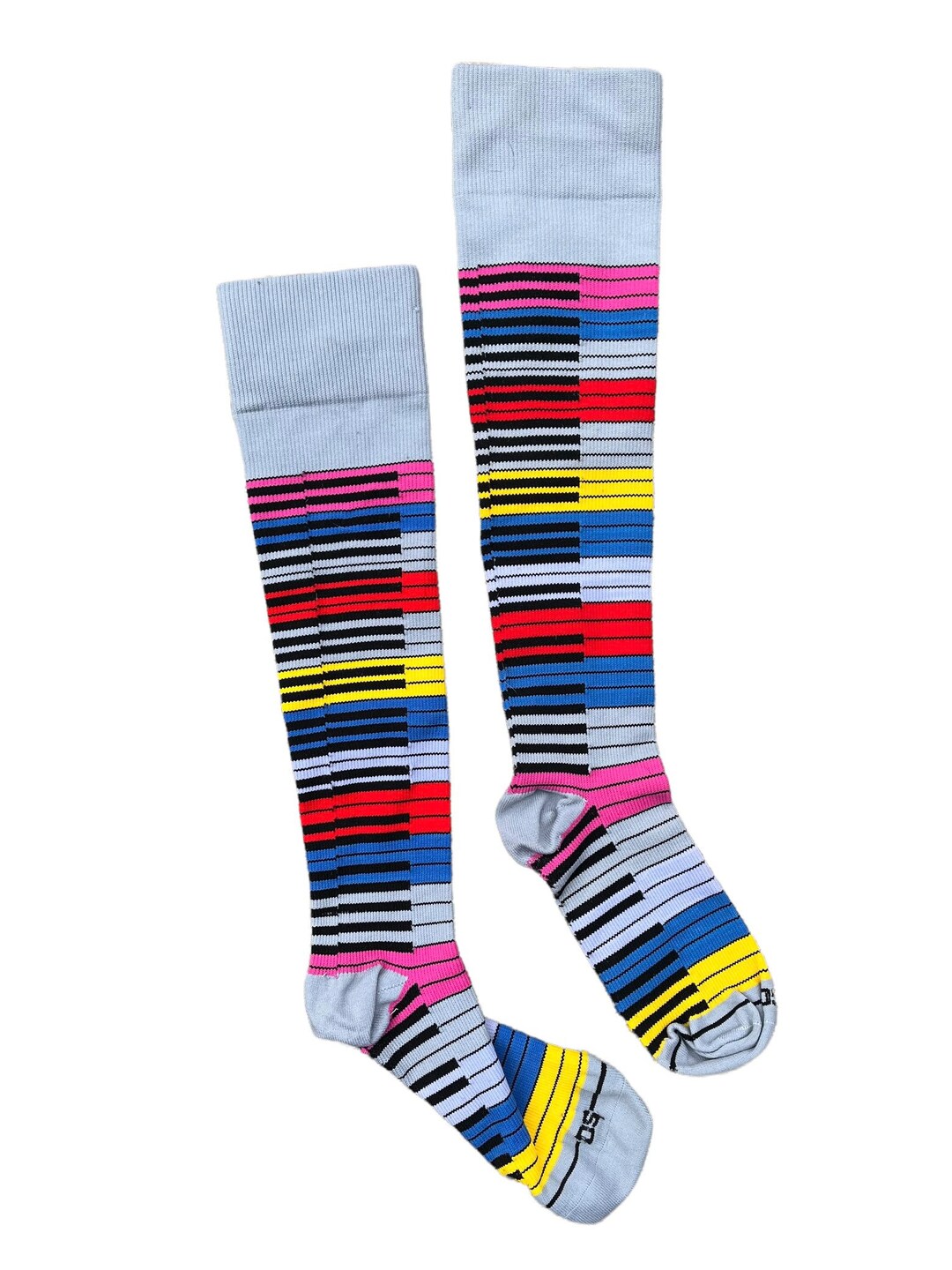 Vtg 70s Rainbow Piano Socks Knee High Kids or S Adult - Etsy