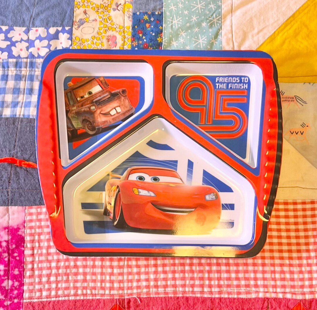 Pixar Cars Melamine Plastic Plate - Etsy
