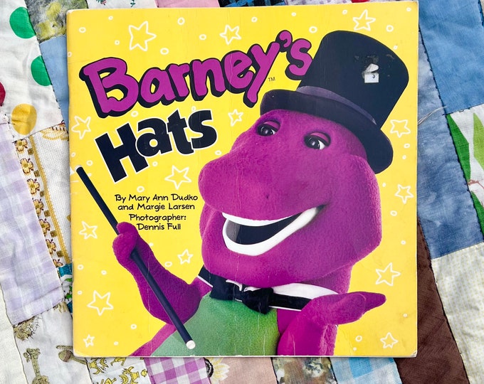 Vintage 90’s Barney Childrens Book Barney’s Hats - Etsy