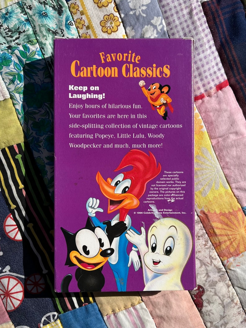 Vintage 90s Cartoon Vhs Popeye Casper Woody Woodpecker - Etsy