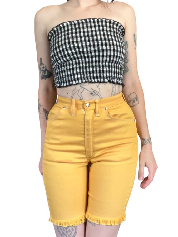 Vtg 60’s Maverick Sanforized Yellow Shorts Adult Xs - Gem