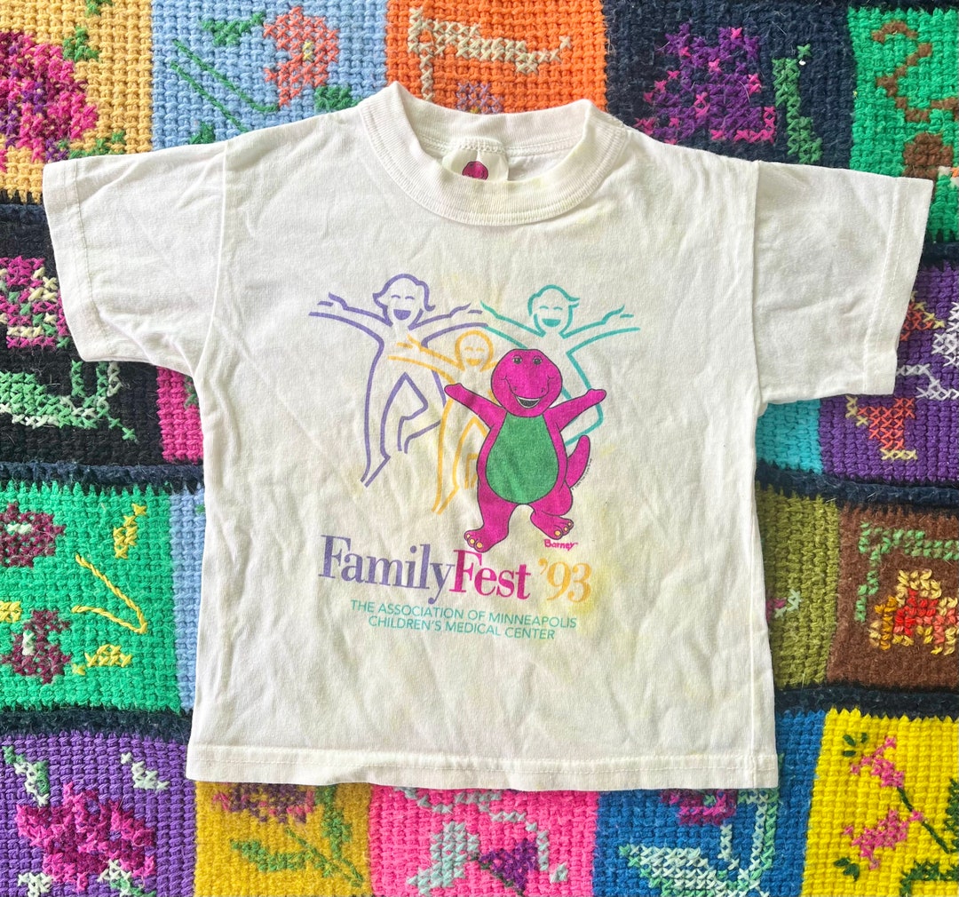 Vintage 90s Barney Family Fest Minnesota Tshirt Kids 4T - Etsy