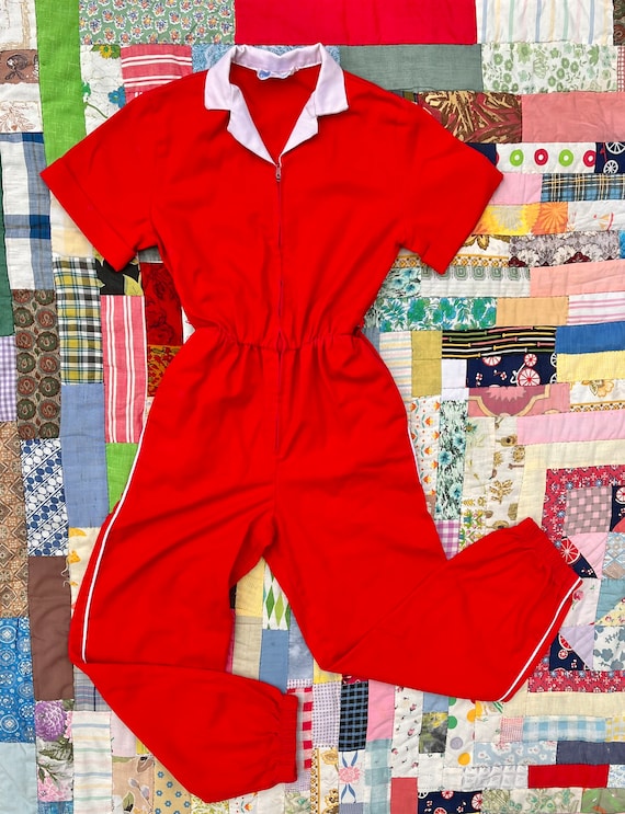 Vintage Kids 1970s Red Tank Top - Gem