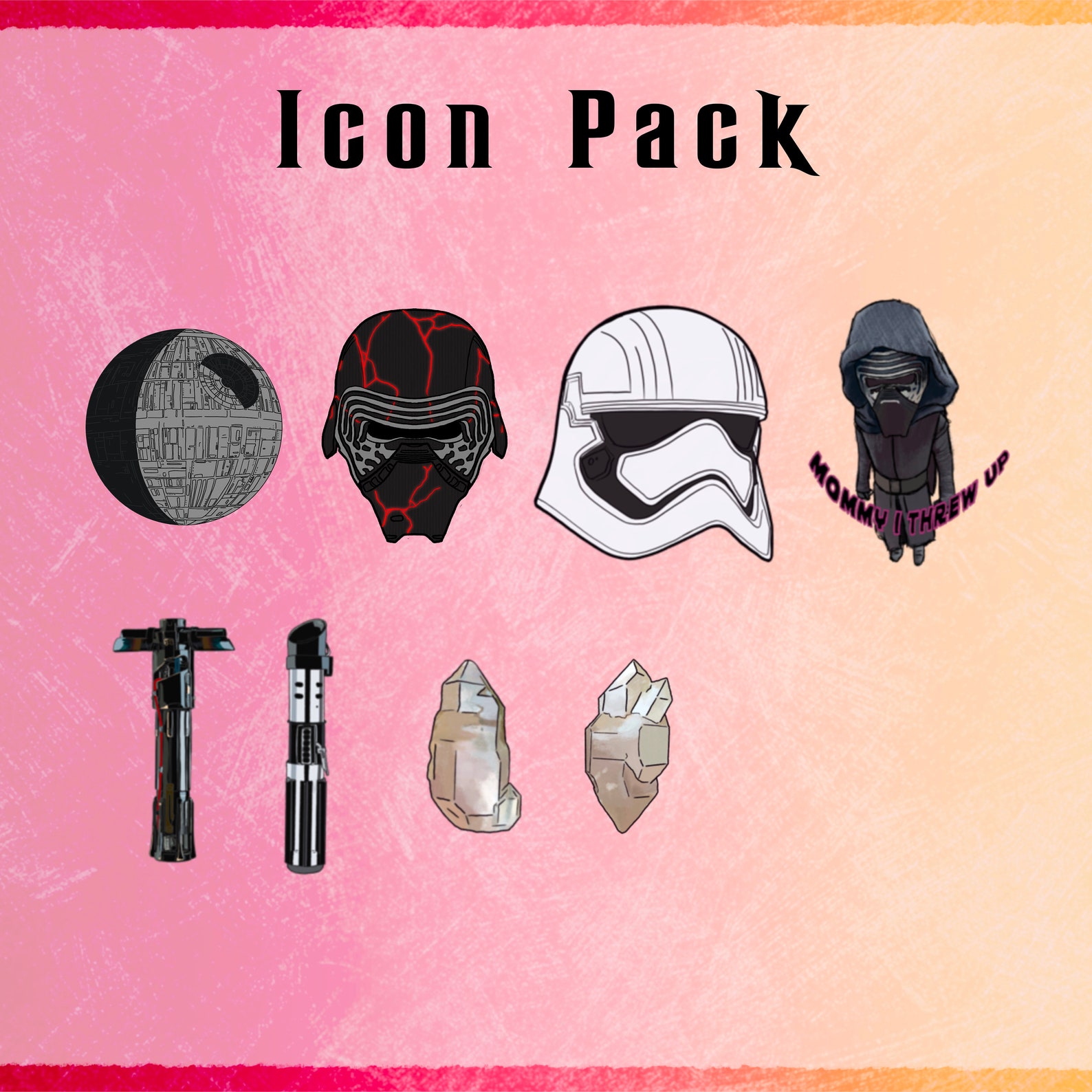 CHARACTER ICONS! Adam Driver VIFF Instant Download Reylo Art Computer ...