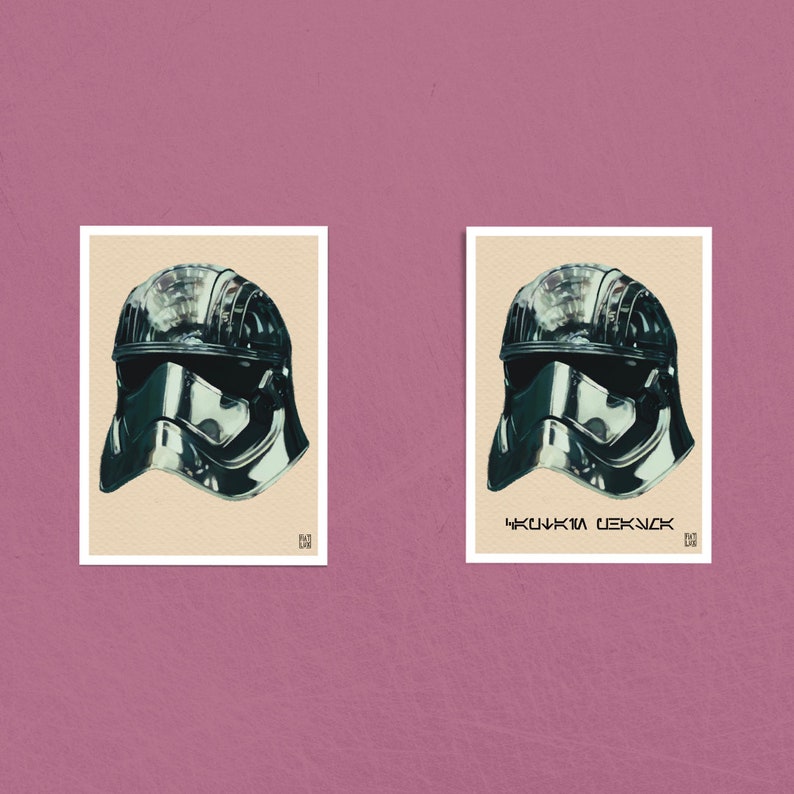 First Order Stormtrooper Captain Phasma Digital Download Fanart Wall ...