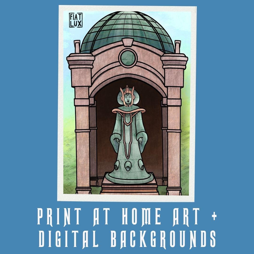 Padme Amidalas Naboo Tomb Gravesite Digital Download Fanart Wall Art ...