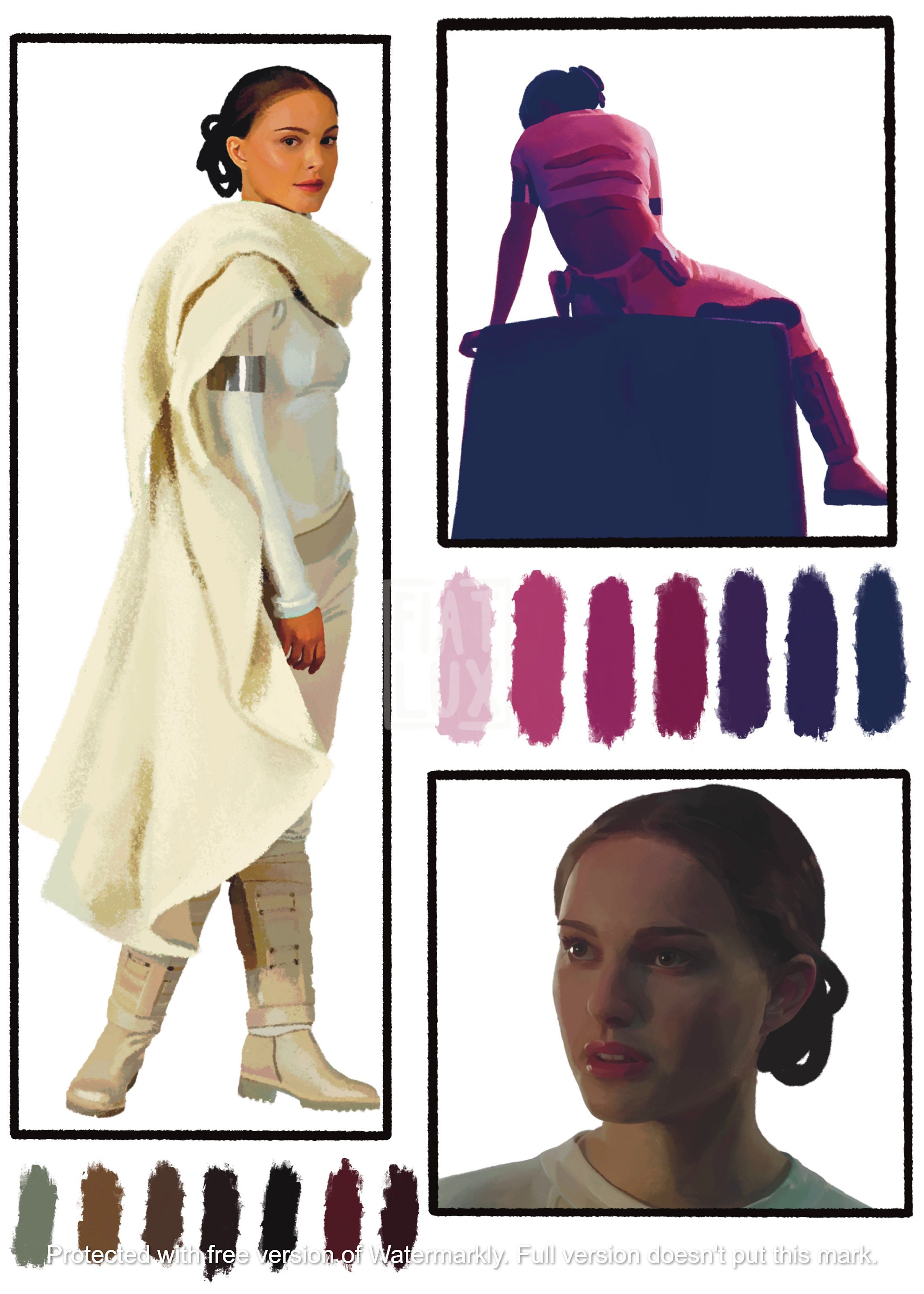 Digital Download Fanart Wall Art Print 5x7 Star Wars Digital ...
