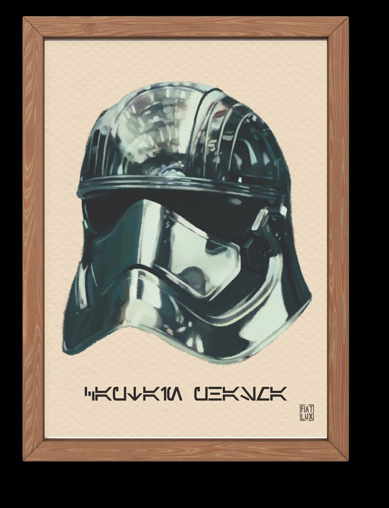 First Order Stormtrooper Captain Phasma Digital Download Fanart Wall ...