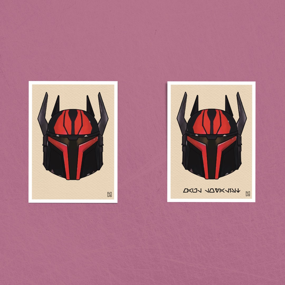 Maul Mandalorian Loyalist Digital Download Fanart Wall Art Print 5x7 ...