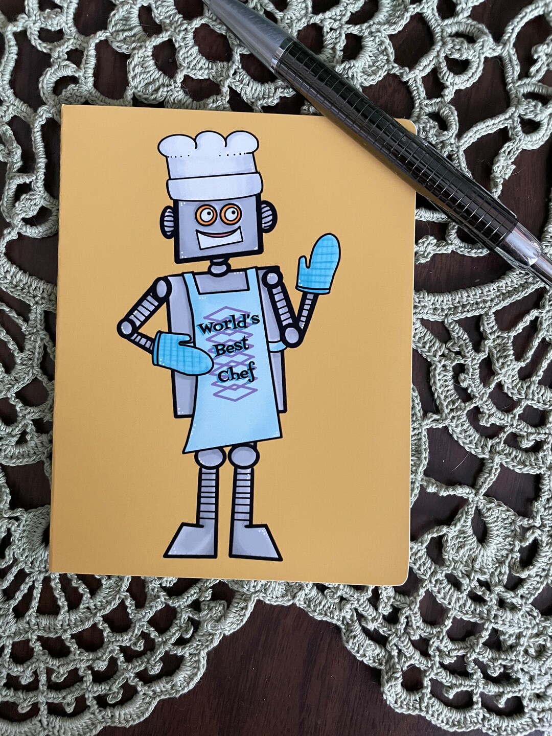 Blank Handmade Atomic Robot Greeting Card for a Special Occasion or Any ...