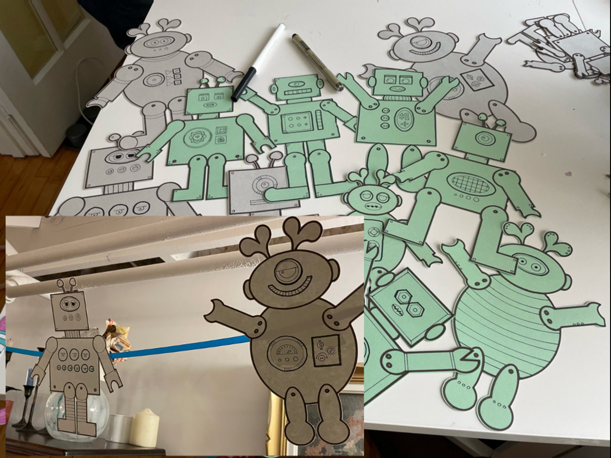 Create Your Own Robot Adventure: Printable Coloring Book Unlimited ...