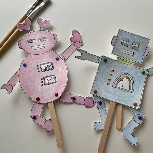 Jointed Paper Puppet - Etsy