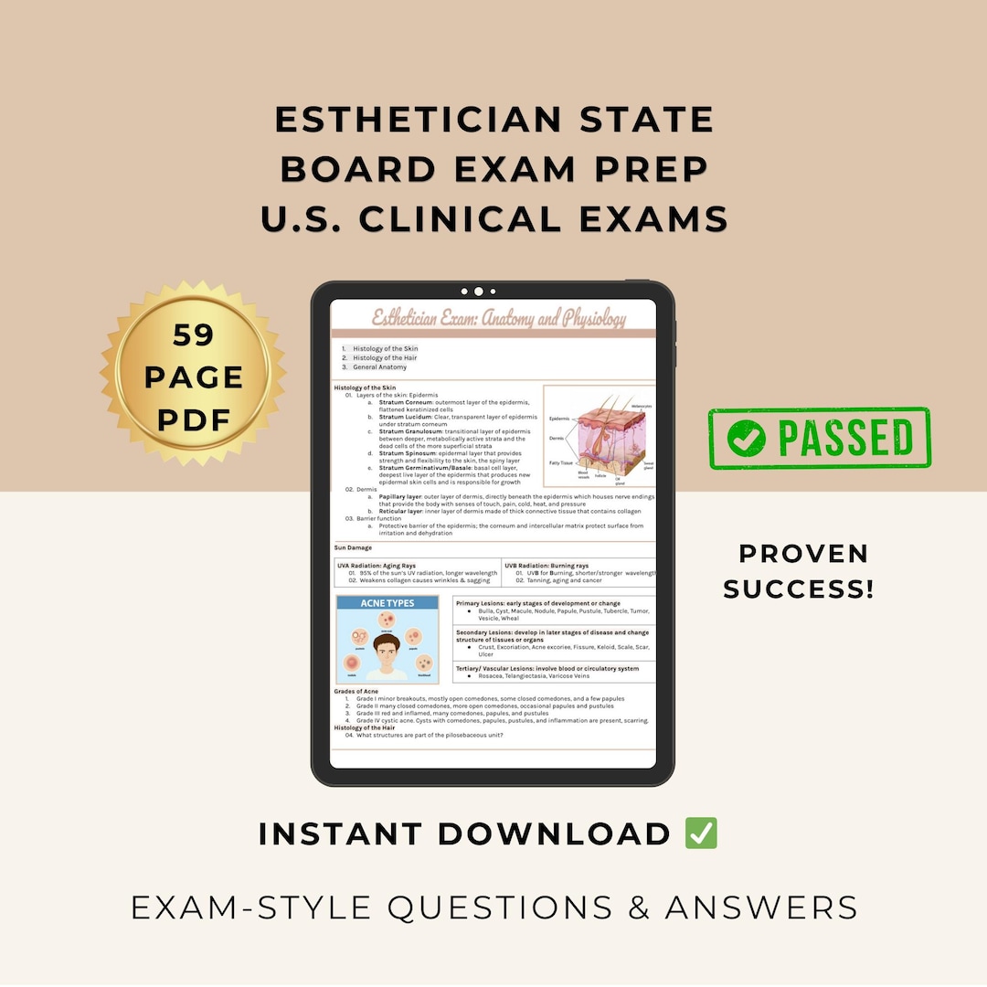 Esthetician State Board Practice Test & Study Guide | 300+ Exam ...