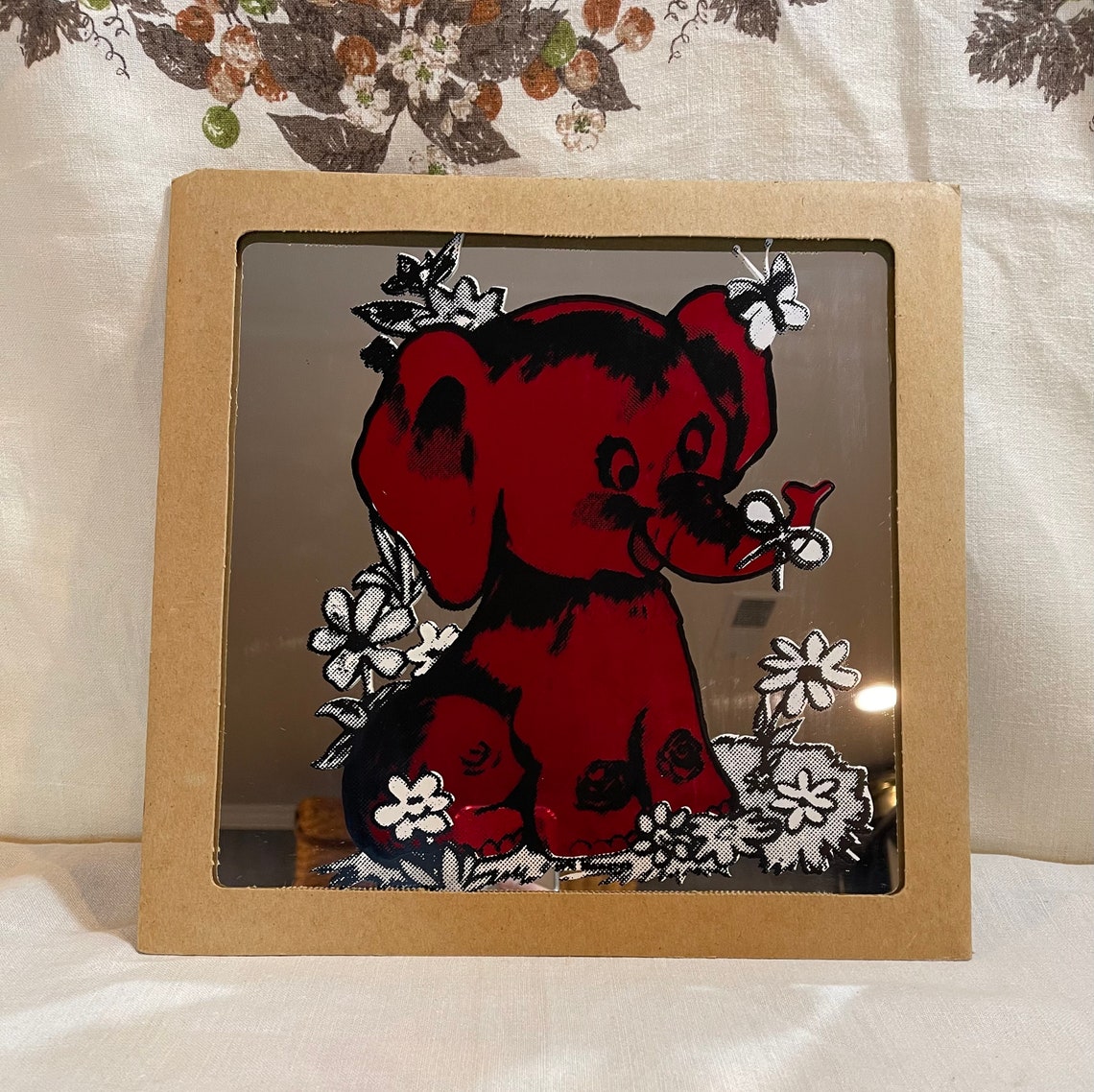 Vintage Elephant Carnival Mirror - Etsy