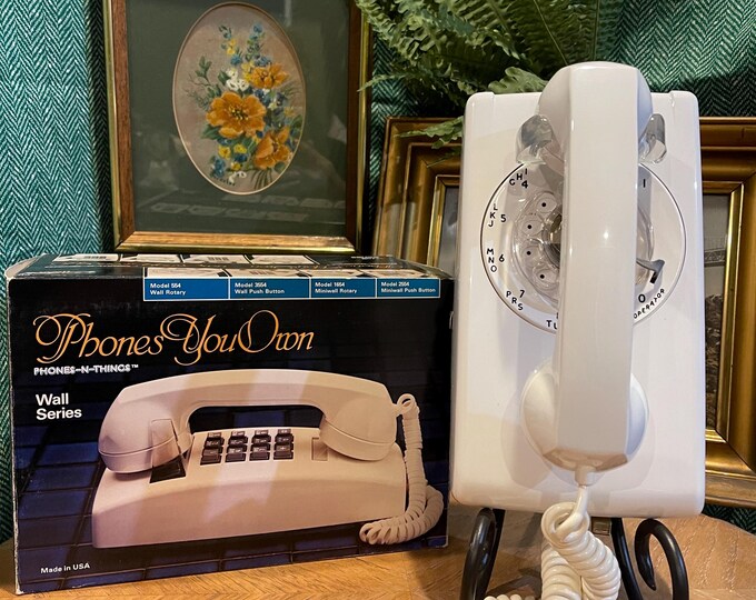 Vintage Wall Mounted Rotary Phone, 1984 Phones You Own Rotary Phone ...