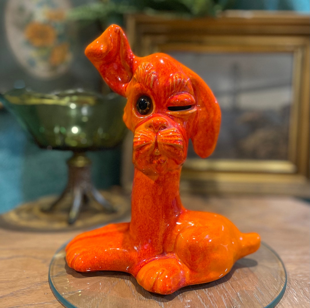 1960’s Haeger Doggie Bank, MCM Mandarin Orange Bank - Etsy