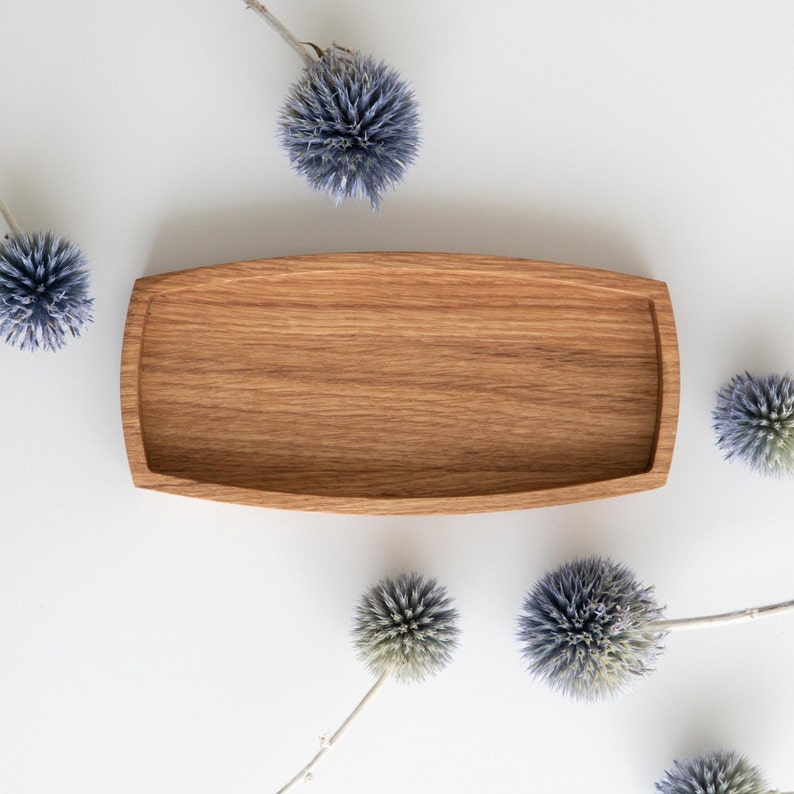 Handmade Oak Wood Catch All Tray: Desk Organizer (9x19cm) - Etsy