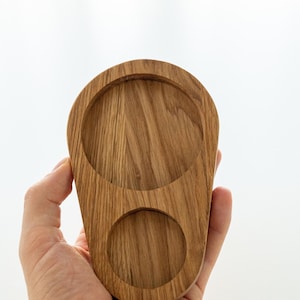 Oak Wood Espresso Tray: Modern Coffee Serving Tray - Etsy