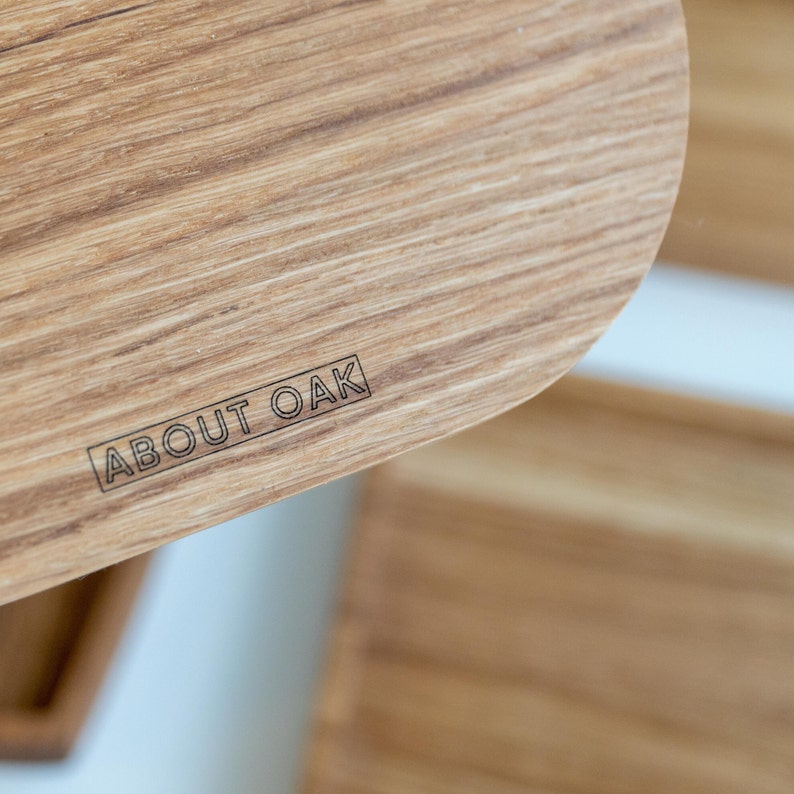 Oval Oak Wood Serving Tray Board Plate Natural 19 X 12 Cm - Etsy