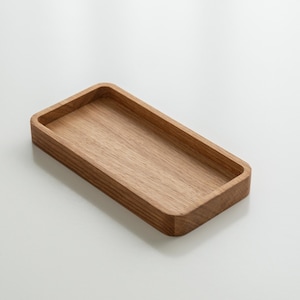 Oak Wood Tray, 9 X 18 Cm. Wooden Desk Tray for Jewelry, Keys, Watch ...