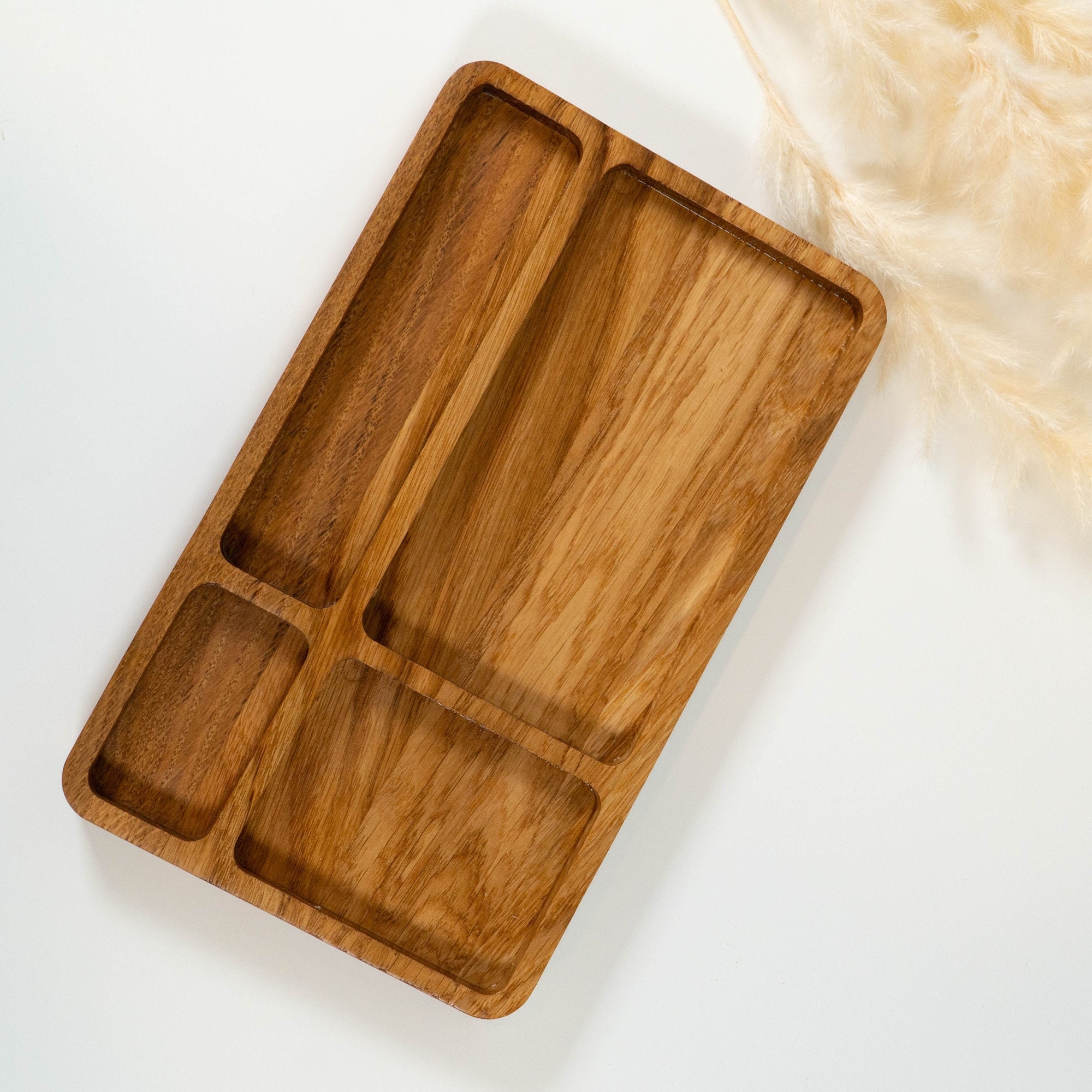 Wooden Pen Shelf Pen Organizer for Home Office, Sustainable Gift, Solid ...