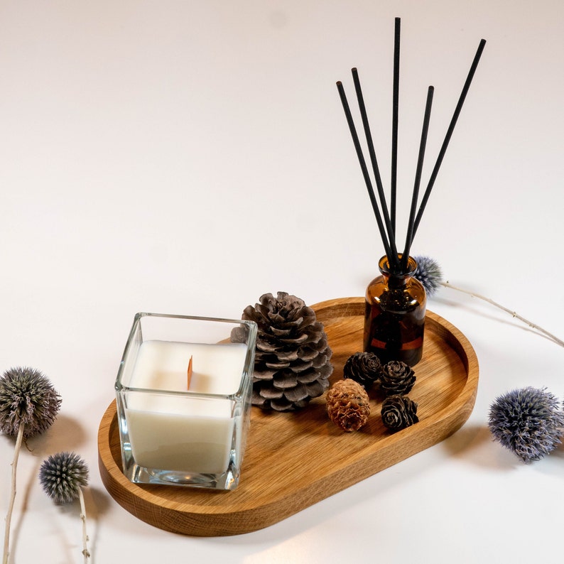 Oval Oak Wood Serving Tray Board Plate Natural 19 X 12 Cm - Etsy