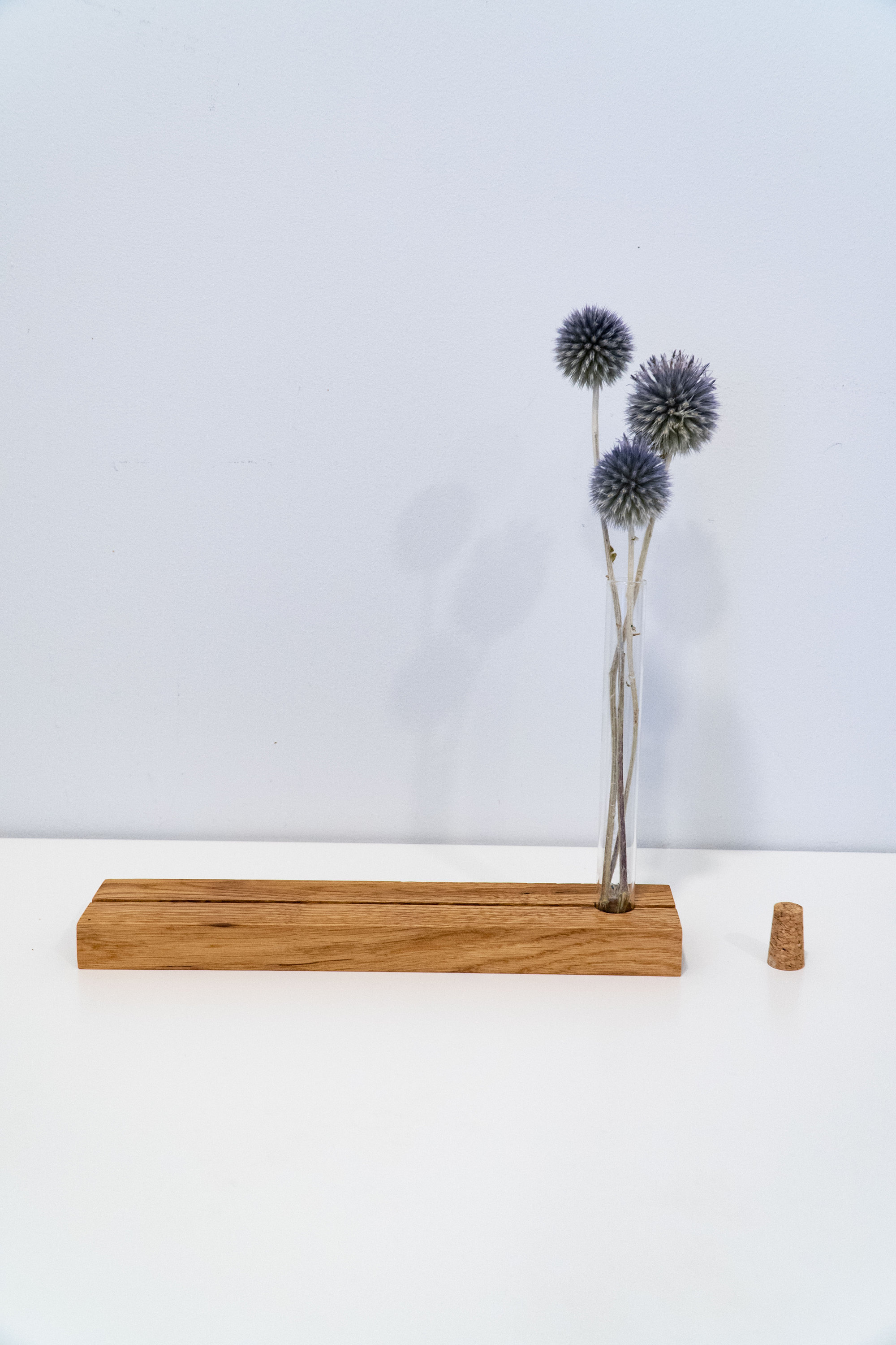 Solid Oak Wood Card Stand With Test Tube: Table Number Holder - Etsy