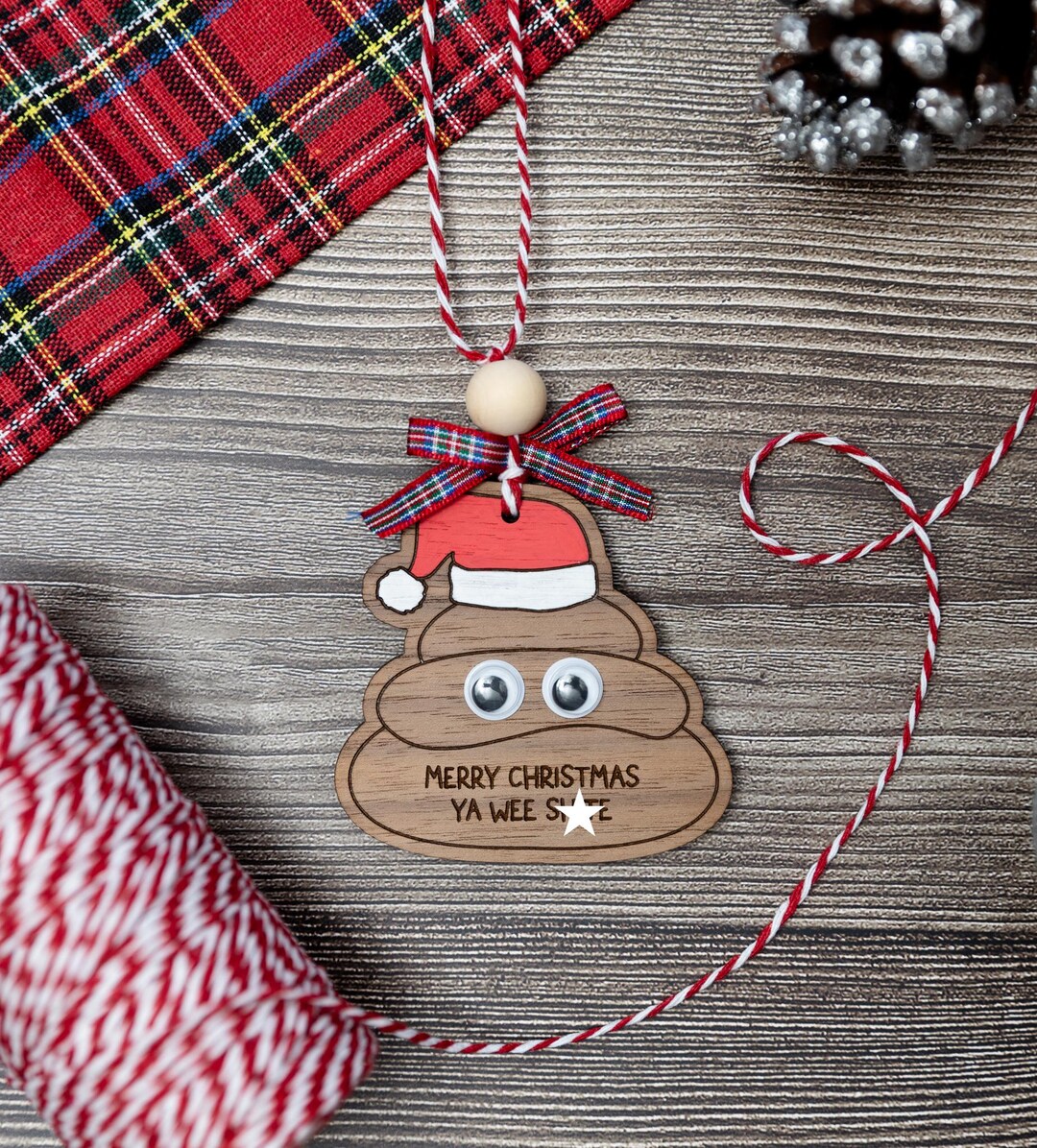 Merry Christmas Ya Wee Sh**e | Funny, Rude, Sweary Tree Decoration - Etsy